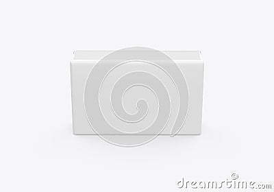 Soap And Butter Block Wrap Box Mockup On Isolated White Background ...