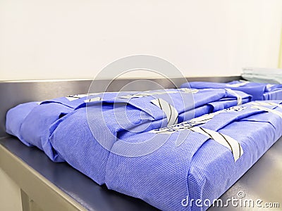 Wrapped Sterile Surgical Instruments Royalty-Free Stock Photo ...