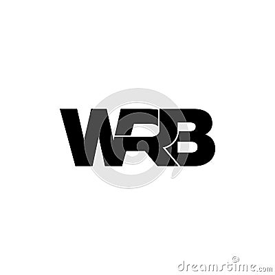 WRB Letter Monogram Logo Design Vector | CartoonDealer.com #281256089