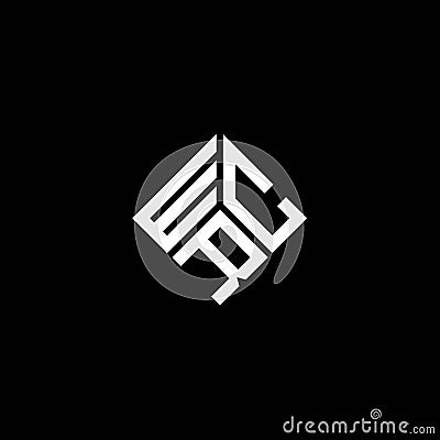 WRC Letter Logo Design On Black Background. WRC Creative Initials ...