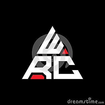 WRC Triangle Letter Logo Design With Triangle Shape. WRC Triangle Logo ...