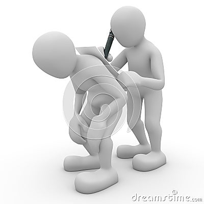 Writing On The Back Stock Images - Image: 18932354