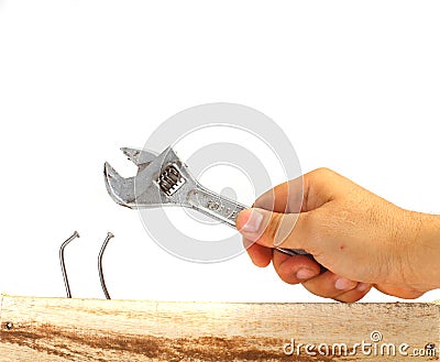 Wrong Tool DIY Stock Image | CartoonDealer.com #58686199