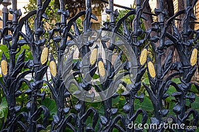 Wrought Iron Corn Fence Stock Photo | CartoonDealer.com #199191054