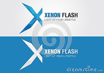X Xenon Icon Symbol From An Alphabet Letter X. Vector Illustration ...