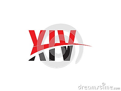 XIV Letter Initial Logo Design Vector Illustration | CartoonDealer.com ...