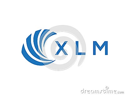 XLM Letter Logo Design On White Background. XLM Creative Circle Letter ...