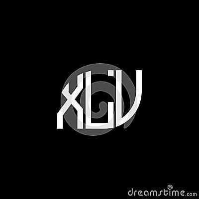 XLV Letter Logo Design On Black Background. XLV Creative Initials ...