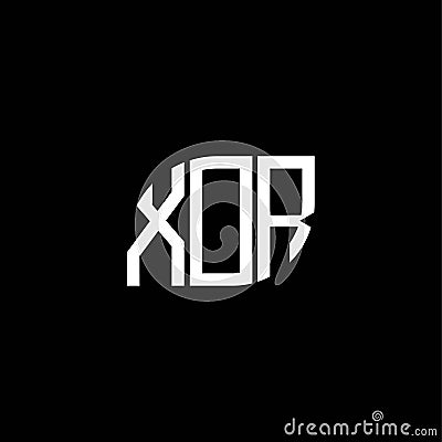 XOR Letter Logo Design On Black Background. XOR Creative Initials ...
