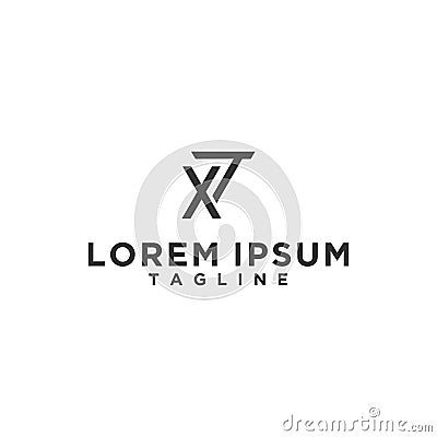 Xt Or Tx Monogram Logo Design Vector Illustration | CartoonDealer.com ...