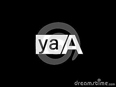 YAA Logo And Graphics Design Vector Art, Icons Isolated On Black ...