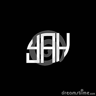 YAH Letter Logo Design On White Background. YAH Creative Initials ...