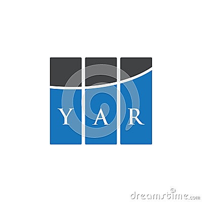 YAR Letter Logo Design On White Background. YAR Creative Initials ...