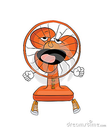 Yawning Table Fan Cartoon | CartoonDealer.com #44305055