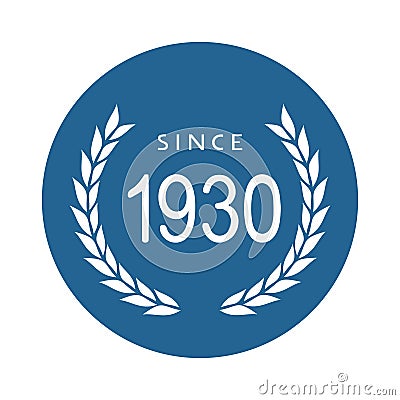 Since 1930 Year Symbol Vector Illustration | CartoonDealer.com #284096514