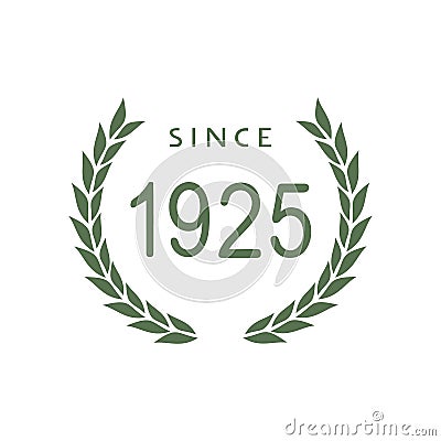Since 1925 Year Symbol Vector Illustration | CartoonDealer.com #292580068