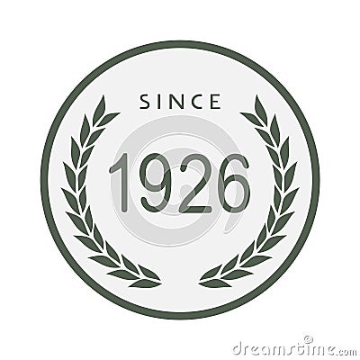 Since 1926 Year Symbol Vector Illustration | CartoonDealer.com #292580082