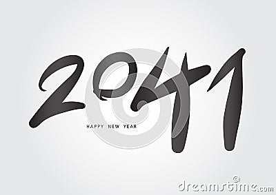2041 Year, Happy New Year 2041 Vector, 2041 Number Design Vector ...
