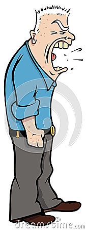 Yelling Old Man Royalty Free Stock Images - Image: 21199289