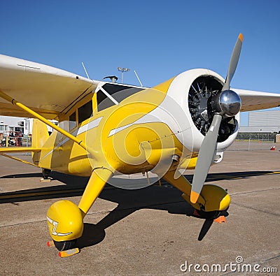 Yellow Airplane Royalty Free Stock Photography - Image: 12154807