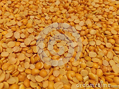 Yellow Chana Daal Split Bengal Gram Background Stock Image ...