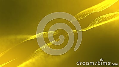 Yellow Color Abstract Trapcode Form Digital Particle Wave. Trapcode ...