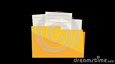 Animation of Folder Opening and Closing. Stock Video - Video of icon ...