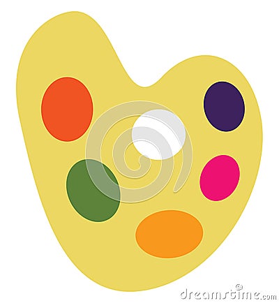 Yellow Color Pallette, Icon Vector Illustration | CartoonDealer.com ...