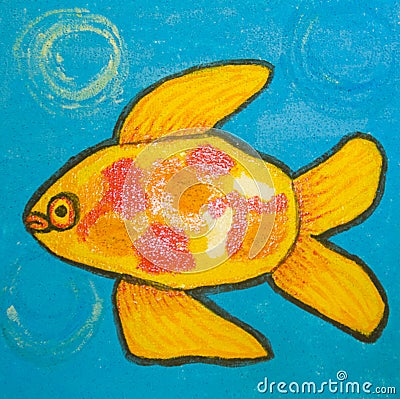 Yellow Fish, Painting Royalty-Free Illustration | CartoonDealer.com ...