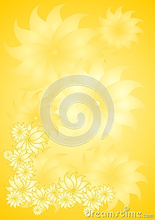Yellow Floral Background Royalty Free Stock Images - Image: 854029