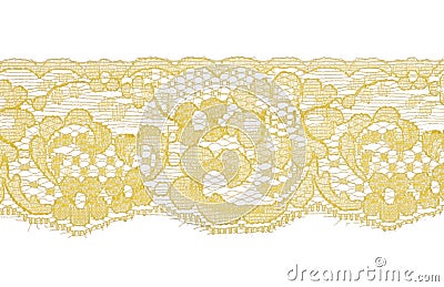 Yellow Lace Pattern Royalty Free Stock Photography - Image: 17461997