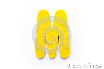 Yellow Letter M Royalty-Free Stock Image | CartoonDealer.com #119291086