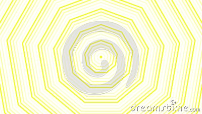 Yellow Nonagon Star Simple Flat Geometric on White Background Loop ...
