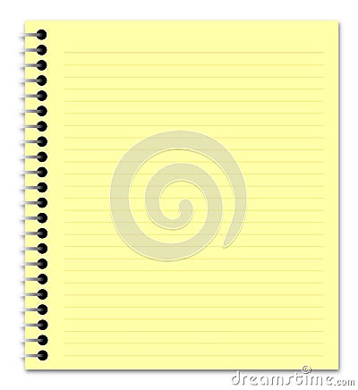 Yellow Notepad Royalty Free Stock Photography - Image: 13140277