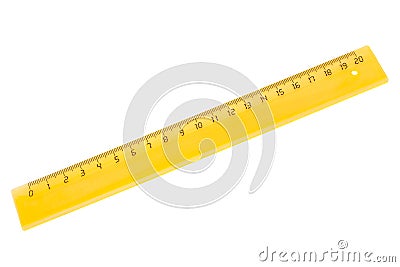 Yellow Plastic Ruler Royalty-Free Stock Photography | CartoonDealer.com ...