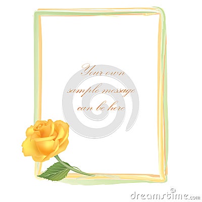 Yellow Rose Frame Royalty Free Stock Photo - Image: 38654755