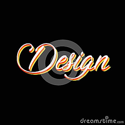 Yellow Strok Design Text,text Style, Text Wallpaper, Design Text ...