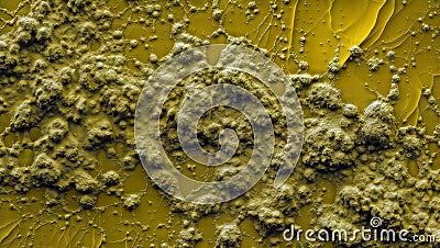 Yellow Surface With Irregular Bumps And Ridges, Generative Ai Stock ...