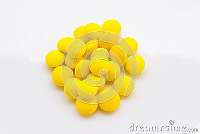 Yellow Tablets Royalty Free Stock Images - Image: 17426509