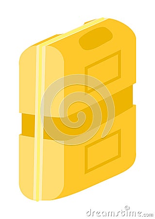 Yellow Tool Box In Flat Style. Construction Toolbox Vector Icon ...