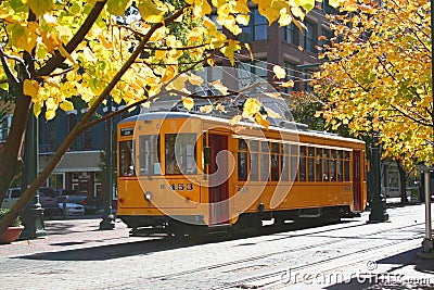 Yellow Trolley Editorial Photo | CartoonDealer.com #1787191