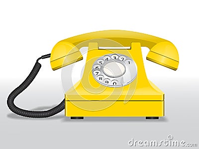 Yellow Vector Phone Royalty Free Stock Photo - Image: 34021645
