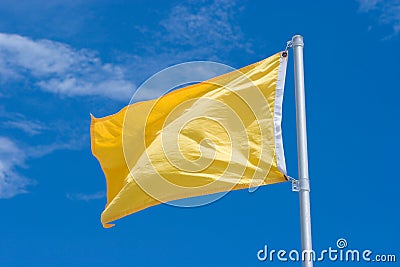 Yellow Warning Flag Royalty-Free Stock Photography | CartoonDealer.com ...