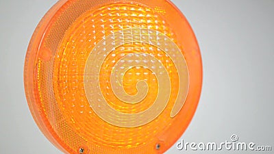 Yellow Warning Light in Action Flashing Stock Footage - Video of alert ...