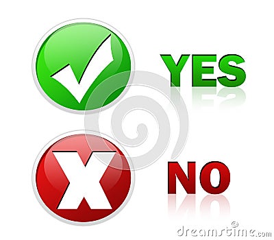 YES Or NO Royalty Free Stock Photos - Image: 7370698