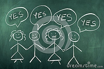 YES Stock Photo - Image: 41818633