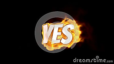 Yes. Text On Fire. Word In Fire. High Turbulence. Text In Flames. Fire ...
