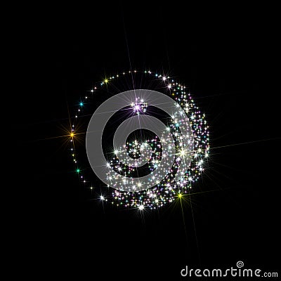 Yin Yang Stars Royalty Free Stock Image - Image: 23092086