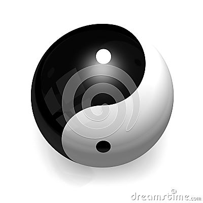 Ying Yang Ball Royalty Free Stock Photos - Image: 4924228