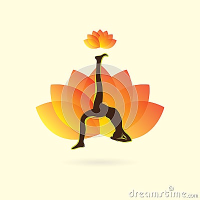 Yoga Inversion Pose. Vector Illustration Decorative Design ...